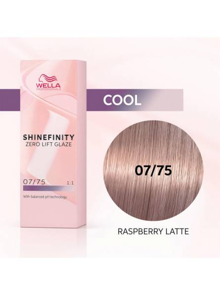 WELLA SHINEFINITY ZERO LIFT GLAZE 07/75 RASPBERRY LATTE 60ML